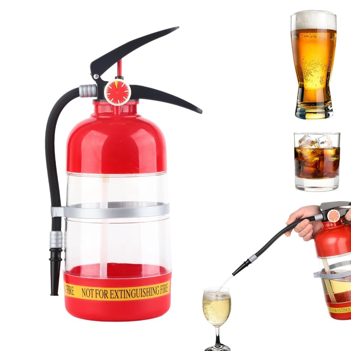 Buy Fire Extinguisher Shaped Beer Dispenser Online – Auxa